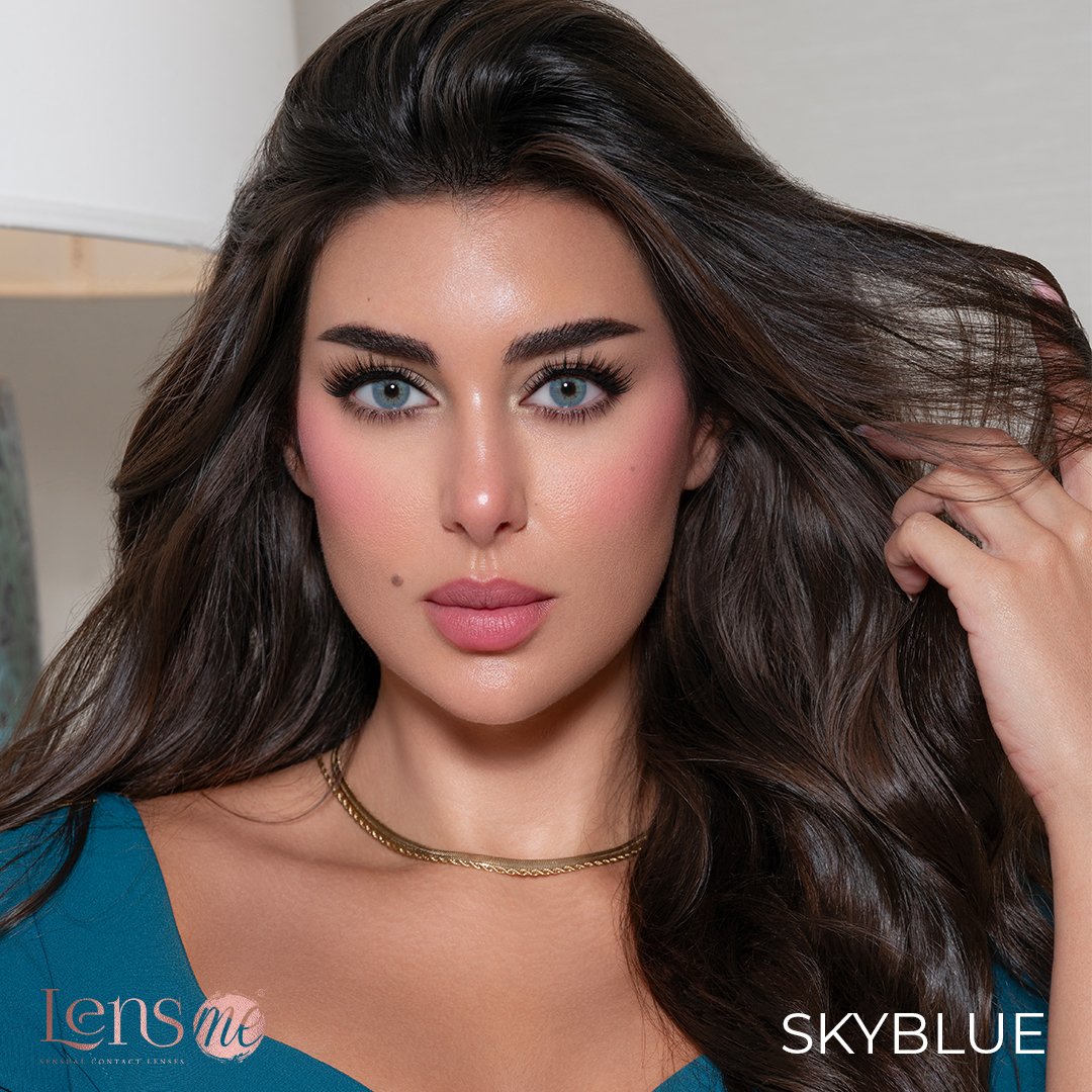 Lensme Sky Blue| اطلبيها من عدسات روما |Delivery Uae